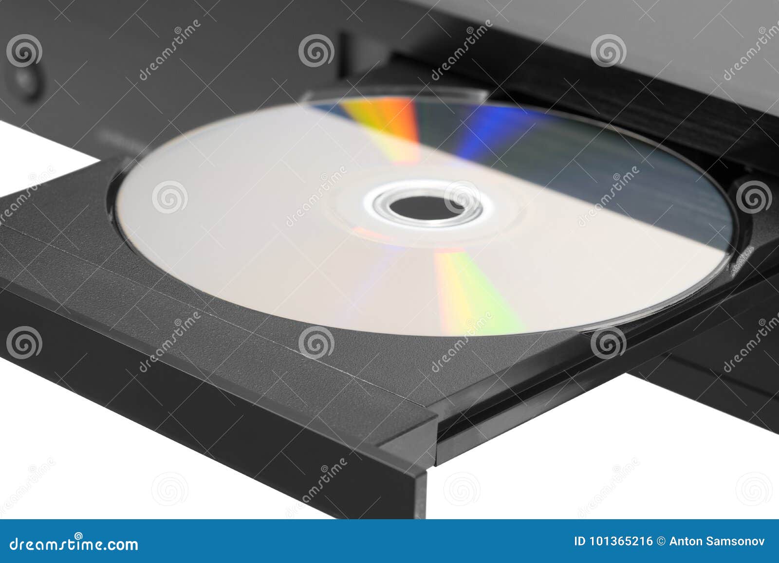 Blue-ray Player with a Disk Stock Photo - Image of macro, remote: 101365216