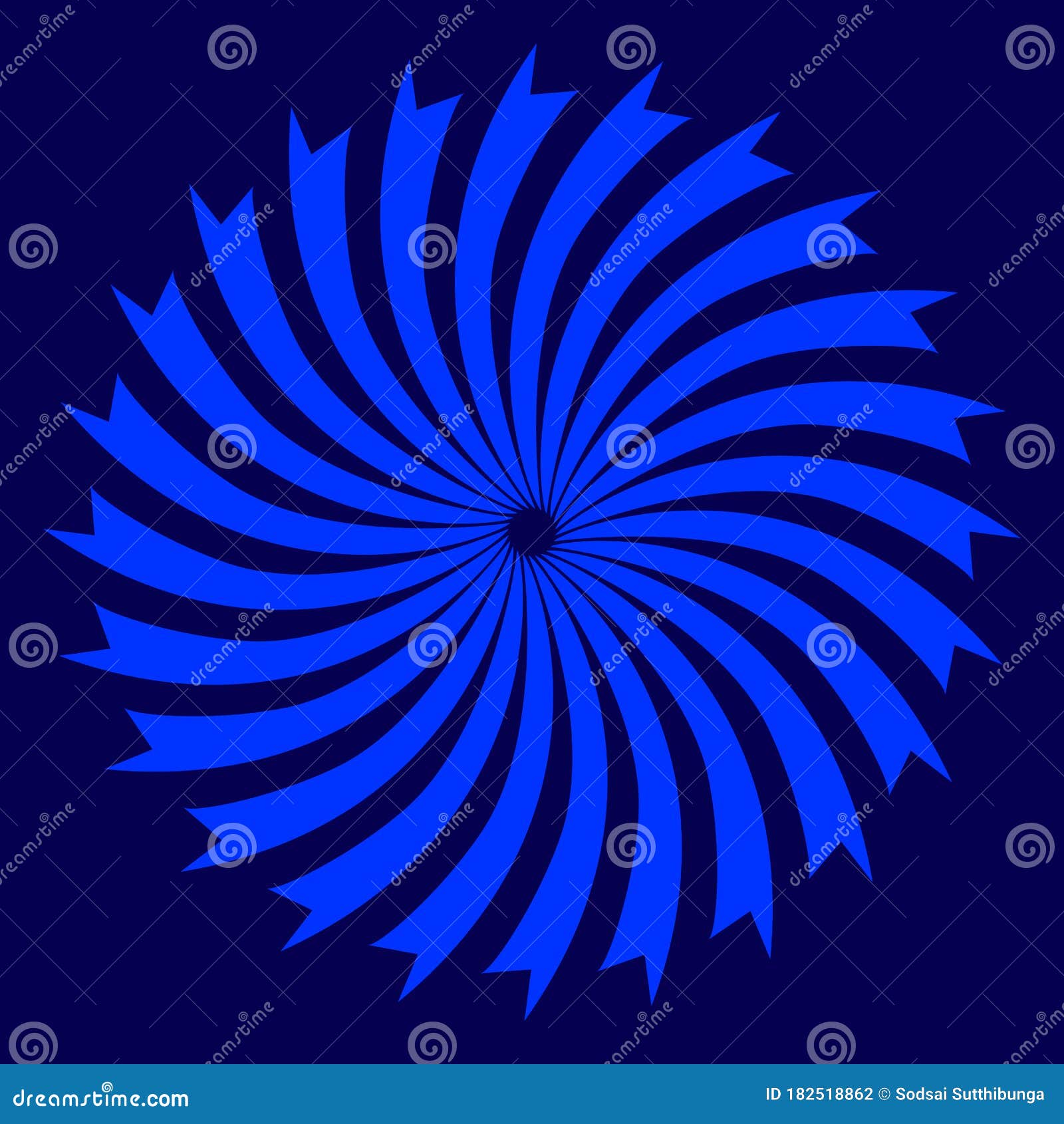 Blue Rays Swirl. Abstract Background Texture Icon Vector Pattern ...