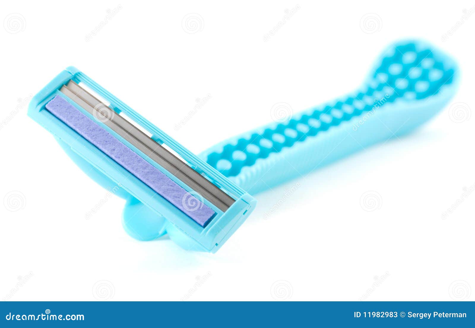 Blue razor stock image. Image of female, isolated, razor - 11982983