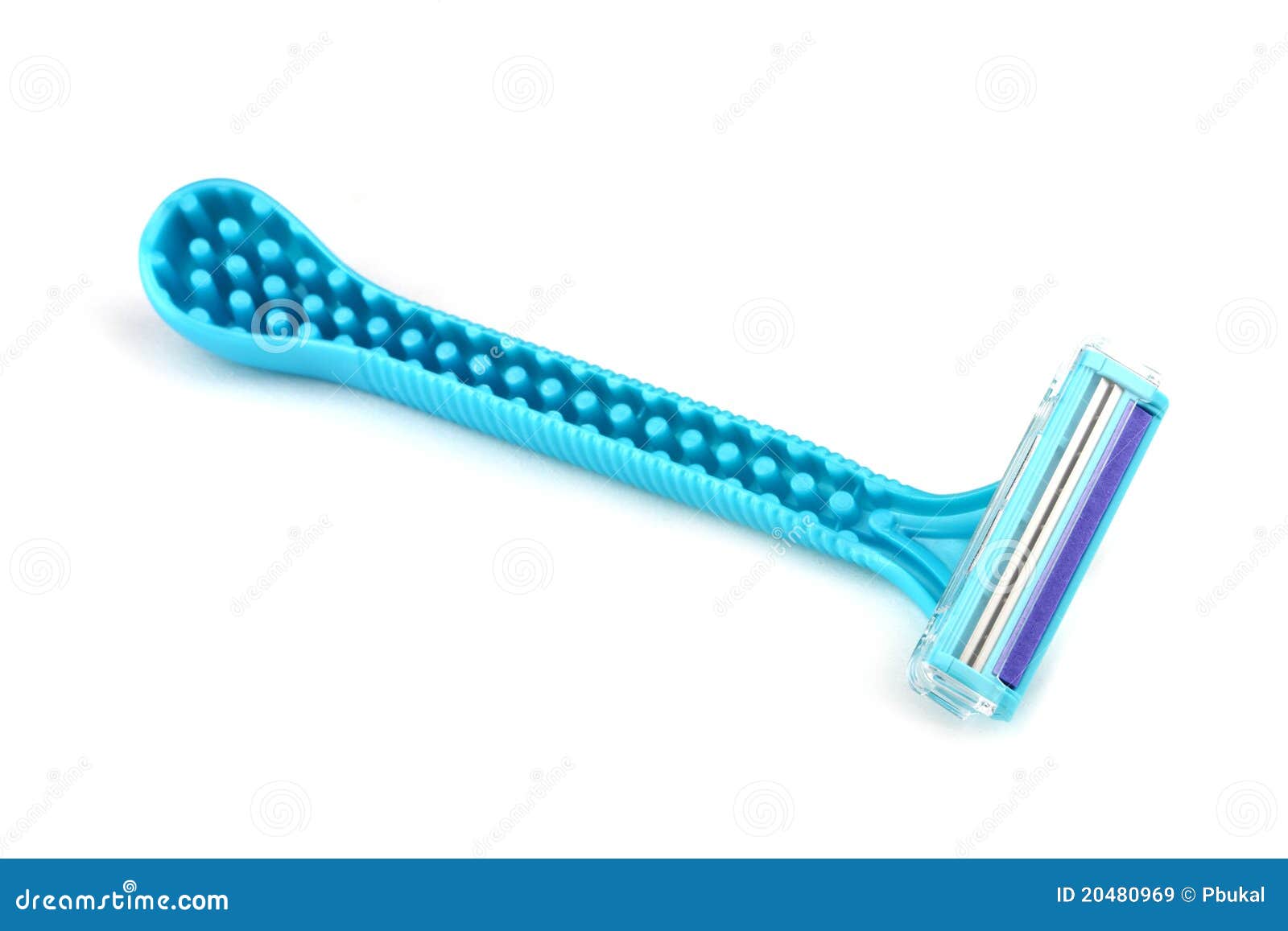 Blue razor stock image. Image of isolated, cosmetic, blue - 20480969