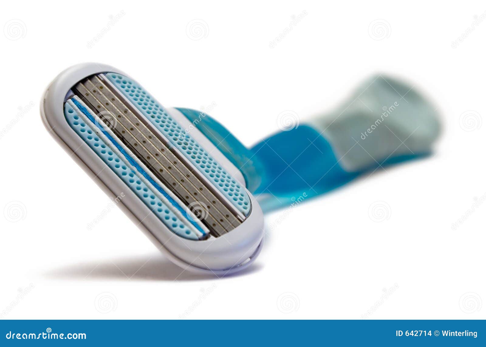 Blue Razor stock photo. Image of face, blades, razor, personal - 642714