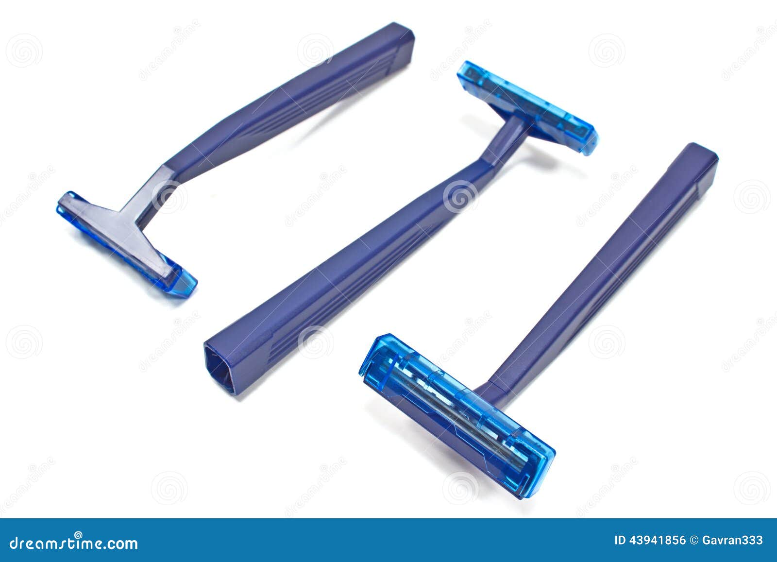 Blue razor blades stock photo. Image of razor, beauty - 43941856