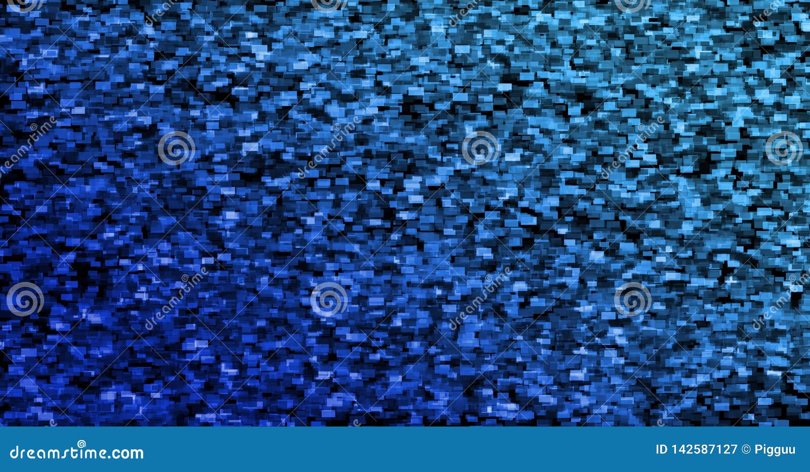 Blue Rectangle Abstract Digital Technology Background Stock ...