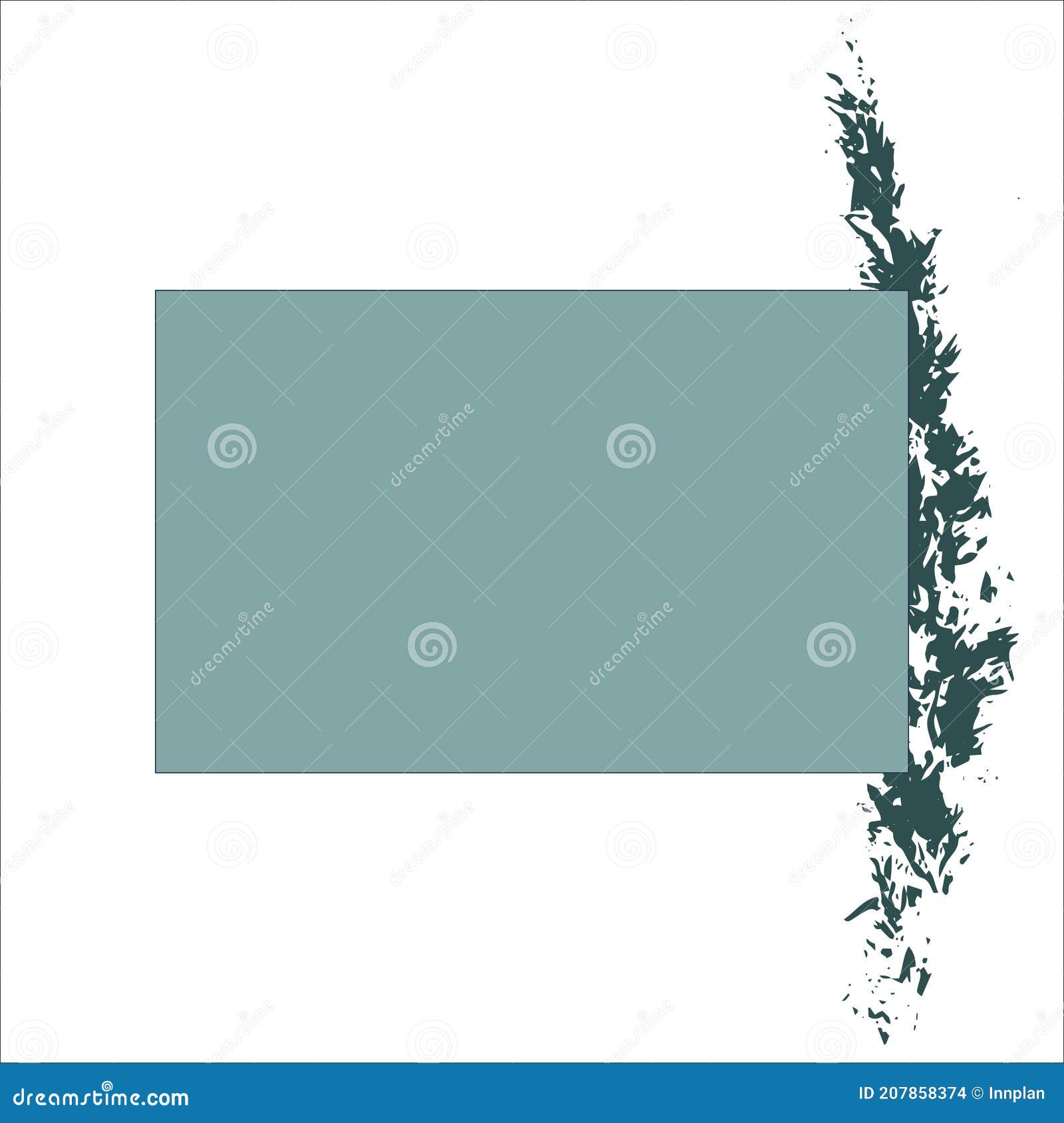 Blue Rectangle Background for Text with Spike. Stock Vector ...