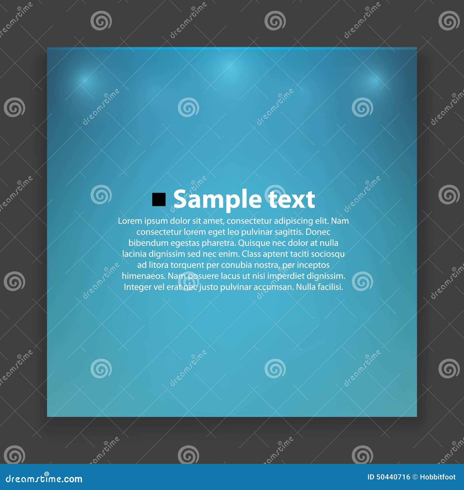 Blue Rectangle Banner with Reflections Stock Vector - Illustration of ...