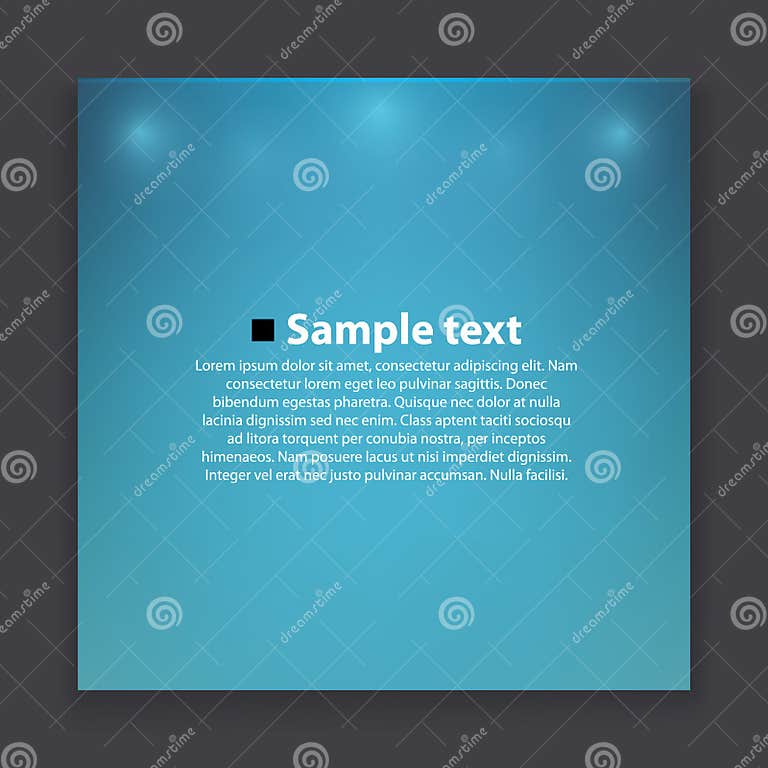 Blue Rectangle Banner with Reflections Stock Vector - Illustration of ...
