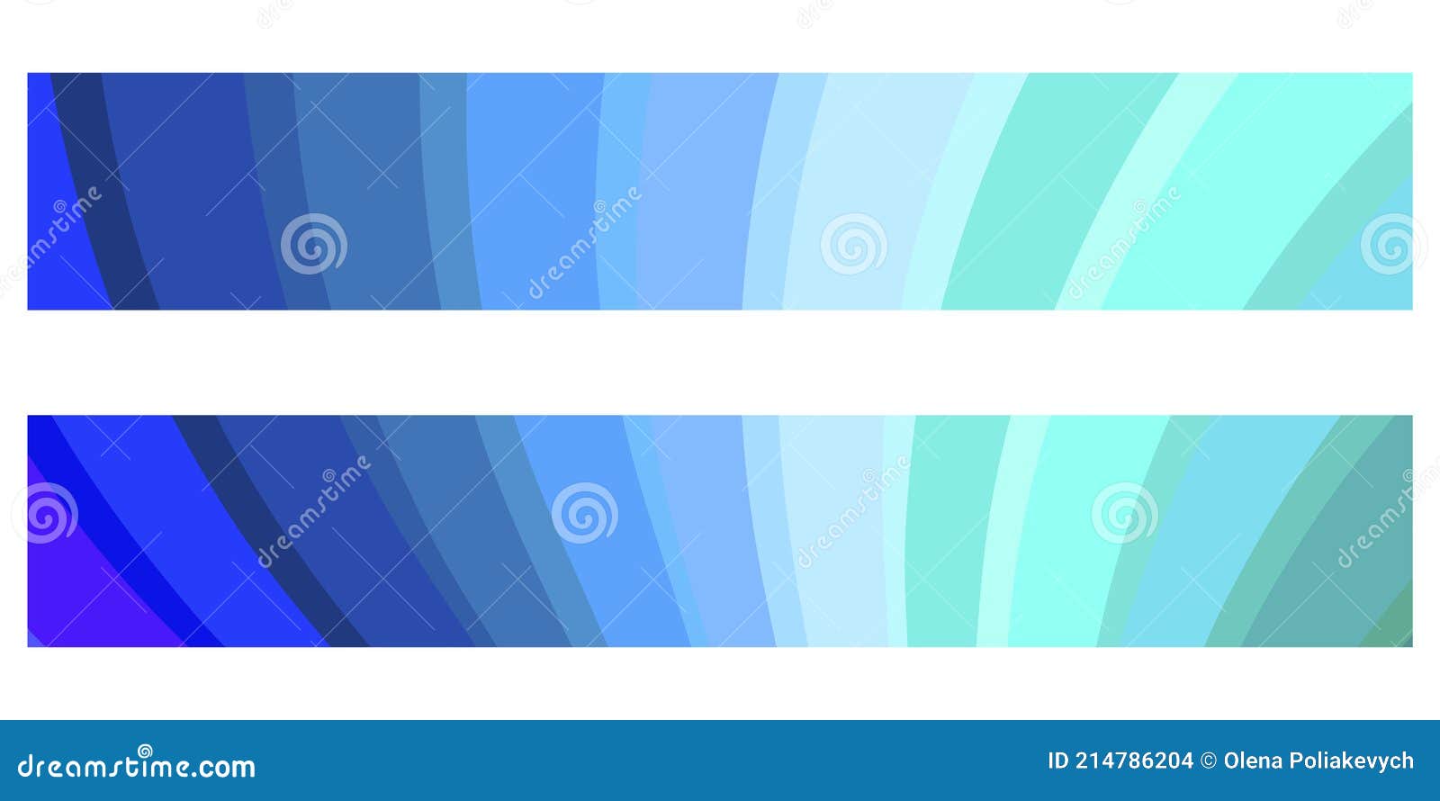 Blue Rectangles. Horizontal Banner. Blue Geometric Background Stock ...