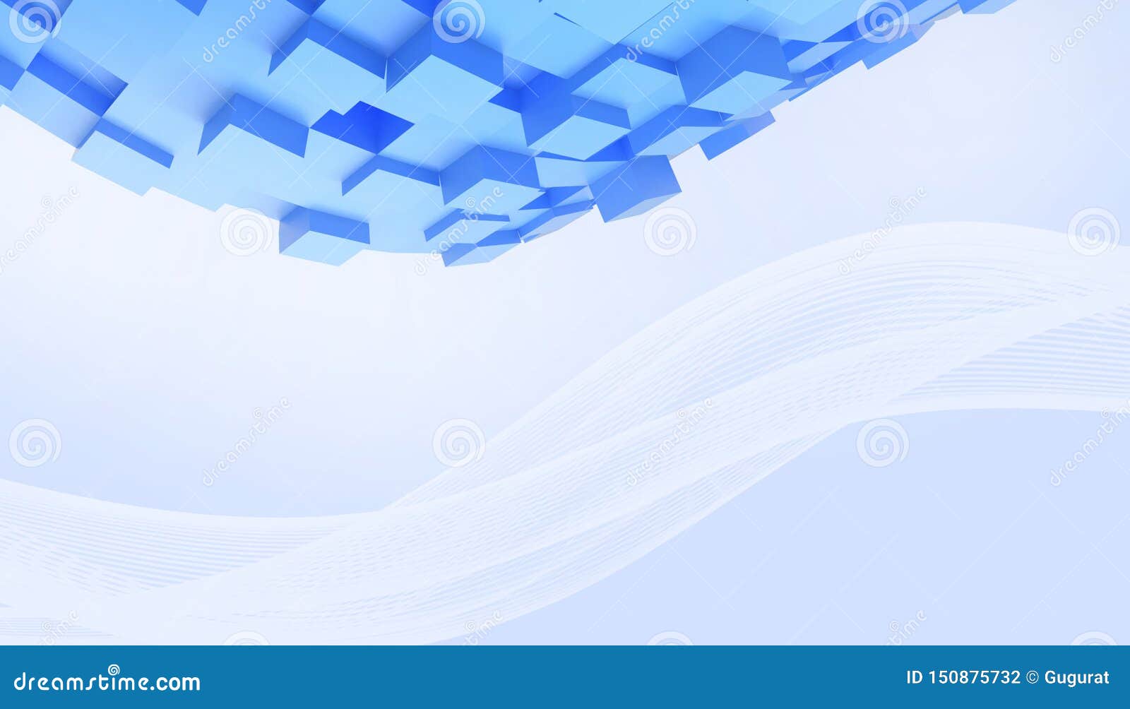 Blue Rectangular Box That Toggles Randomly In Concept Old Modern Art ...