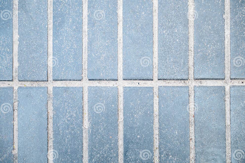 Blue Rectangular Paving Stones Forming a Textured Geometric Pattern ...