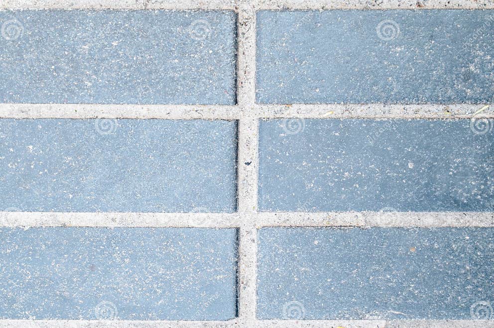 Blue Rectangular Paving Stones Forming a Textured Geometric Pattern ...