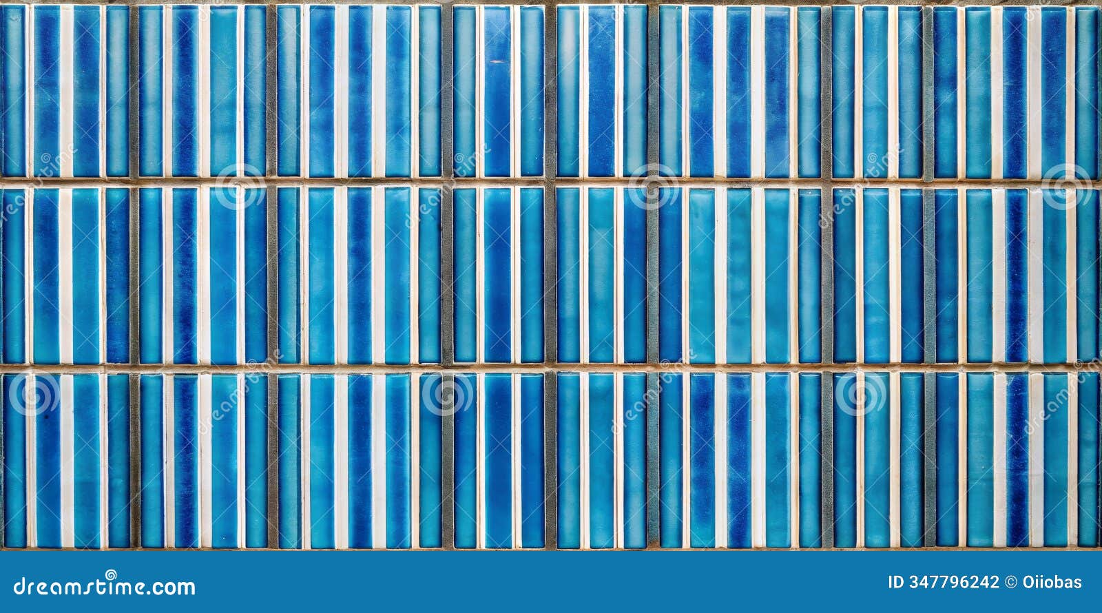 Blue Rectangular Tile Mosaic Vertical Stripes Stock Illustration ...