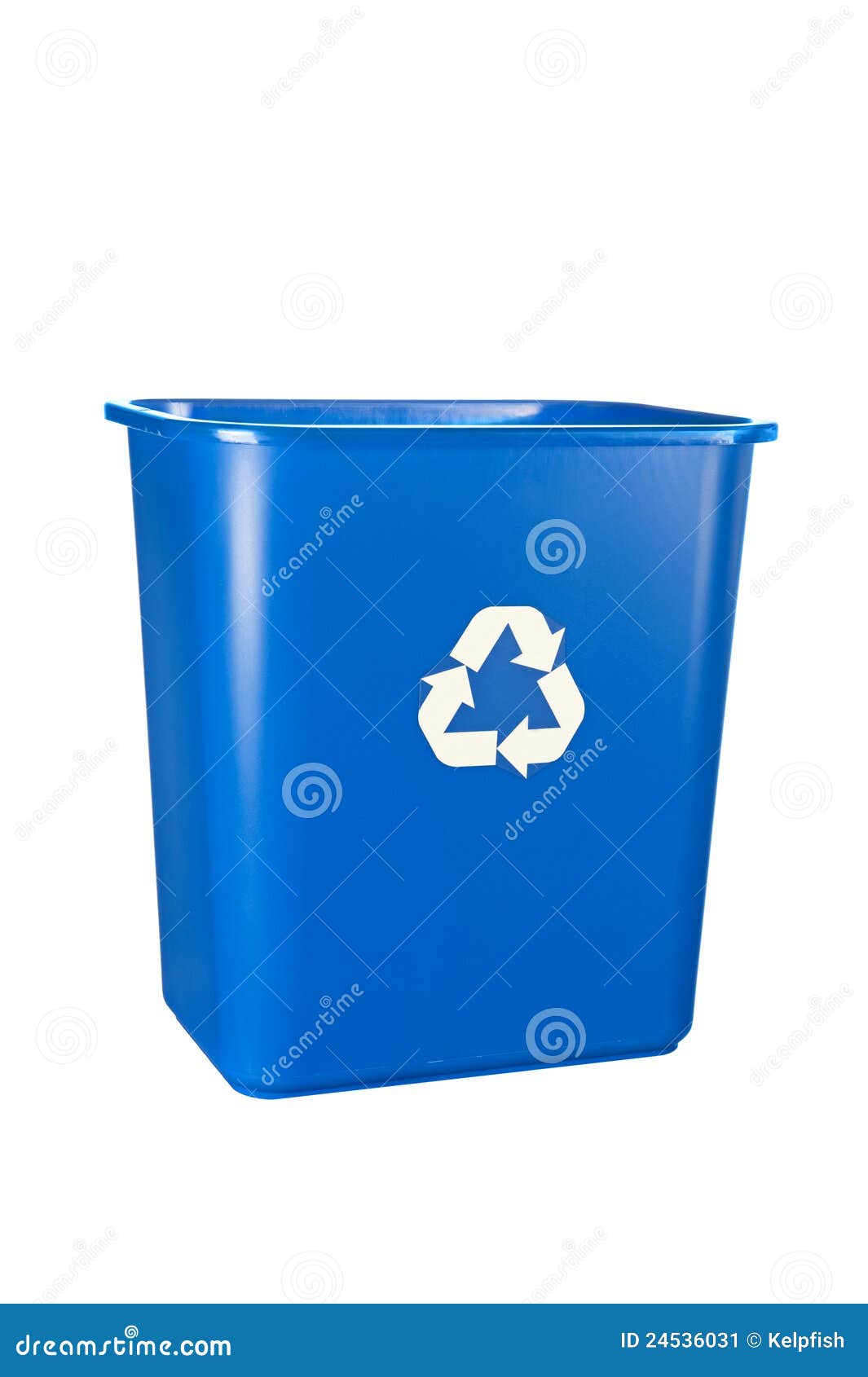 Blue Recycling Bin Royalty-Free Stock Photo | CartoonDealer.com #60913863