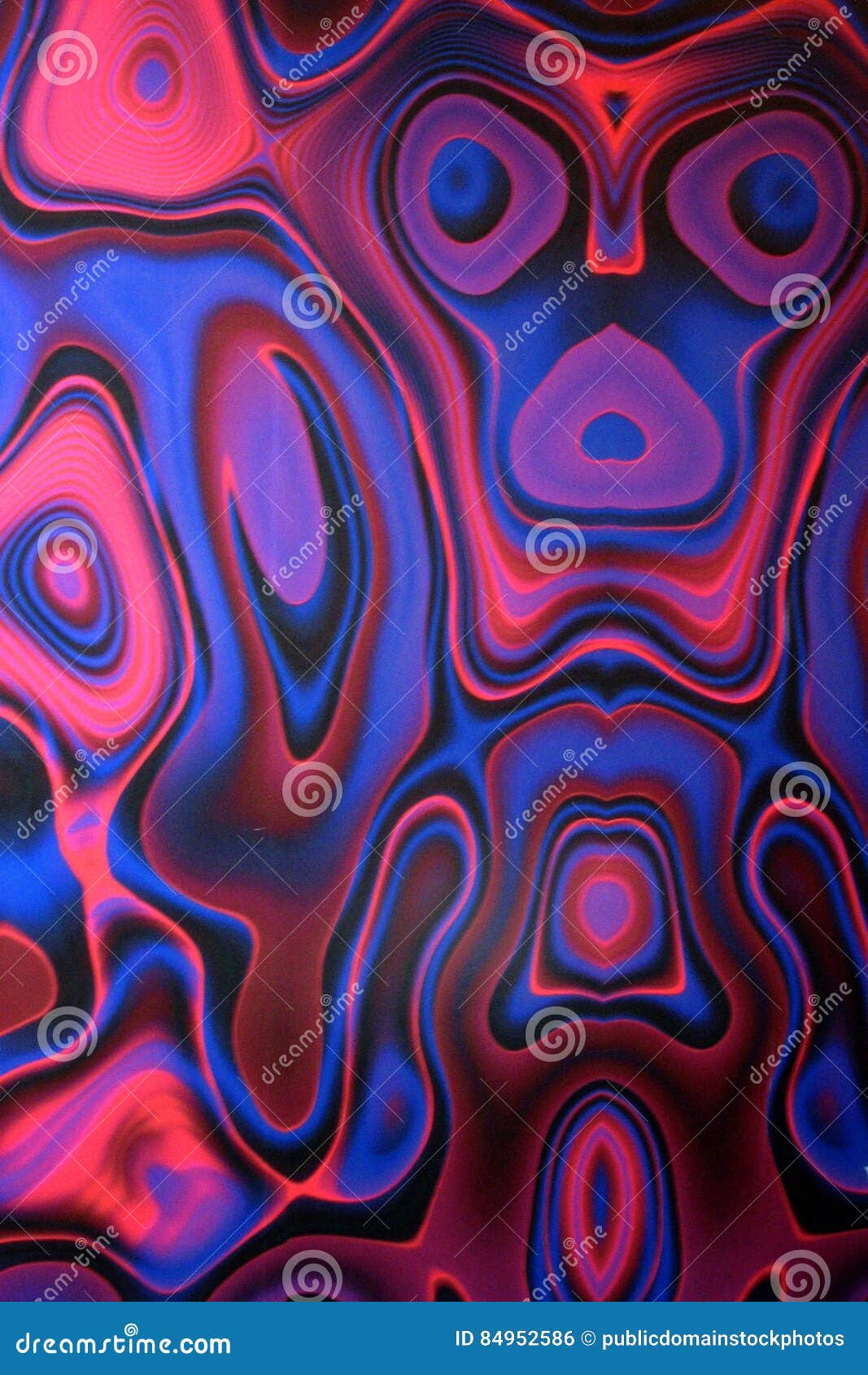 Blue And Red Abstract Picture. Image: 84952586