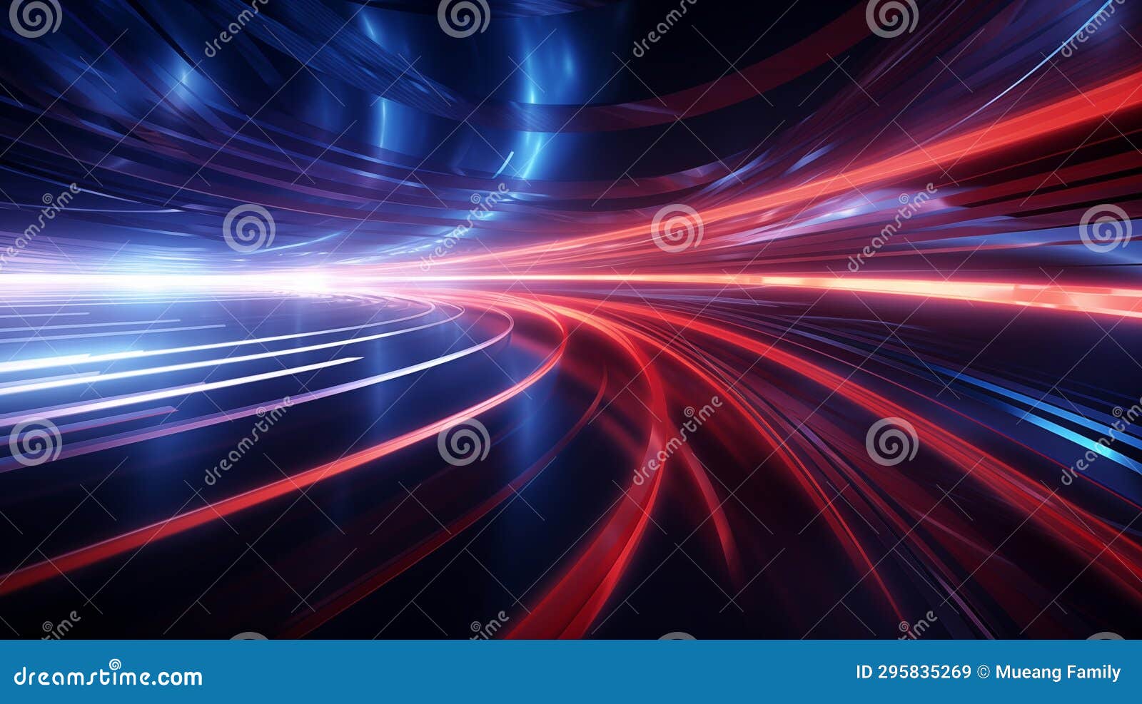 A Blue and Red Abstract Background Generative Ai Stock Illustration ...