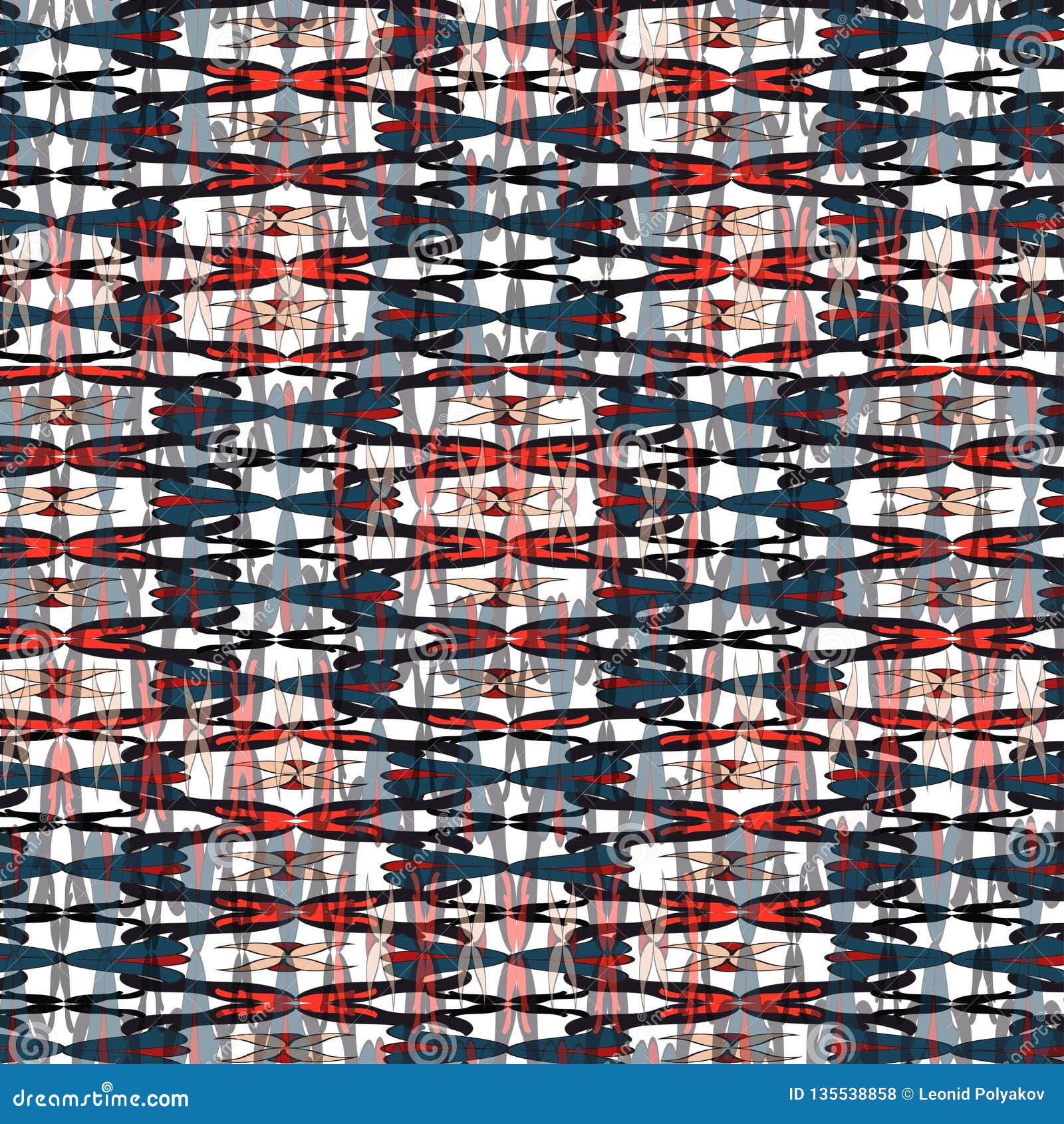 Blue and Red Abstract Objects on a White Background Abstract Background ...