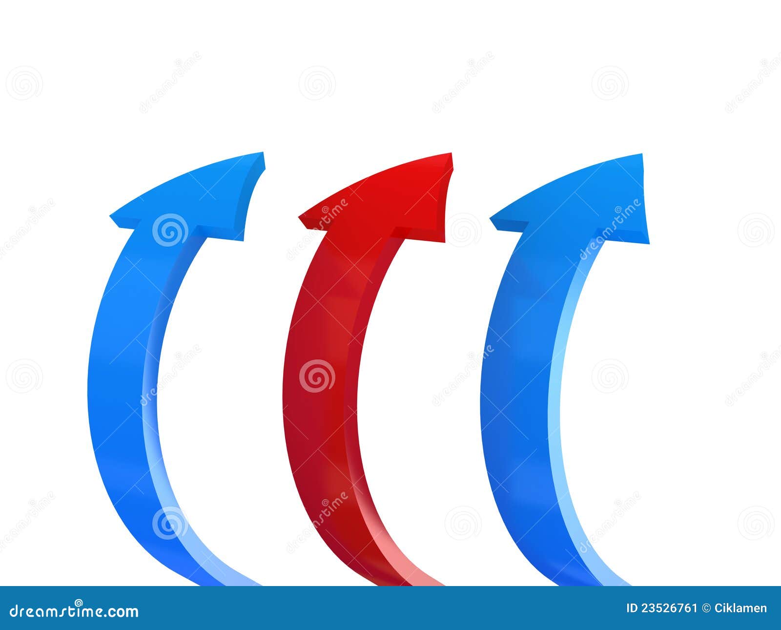 Blue and red arrows stock illustration. Illustration of abstract - 23526761