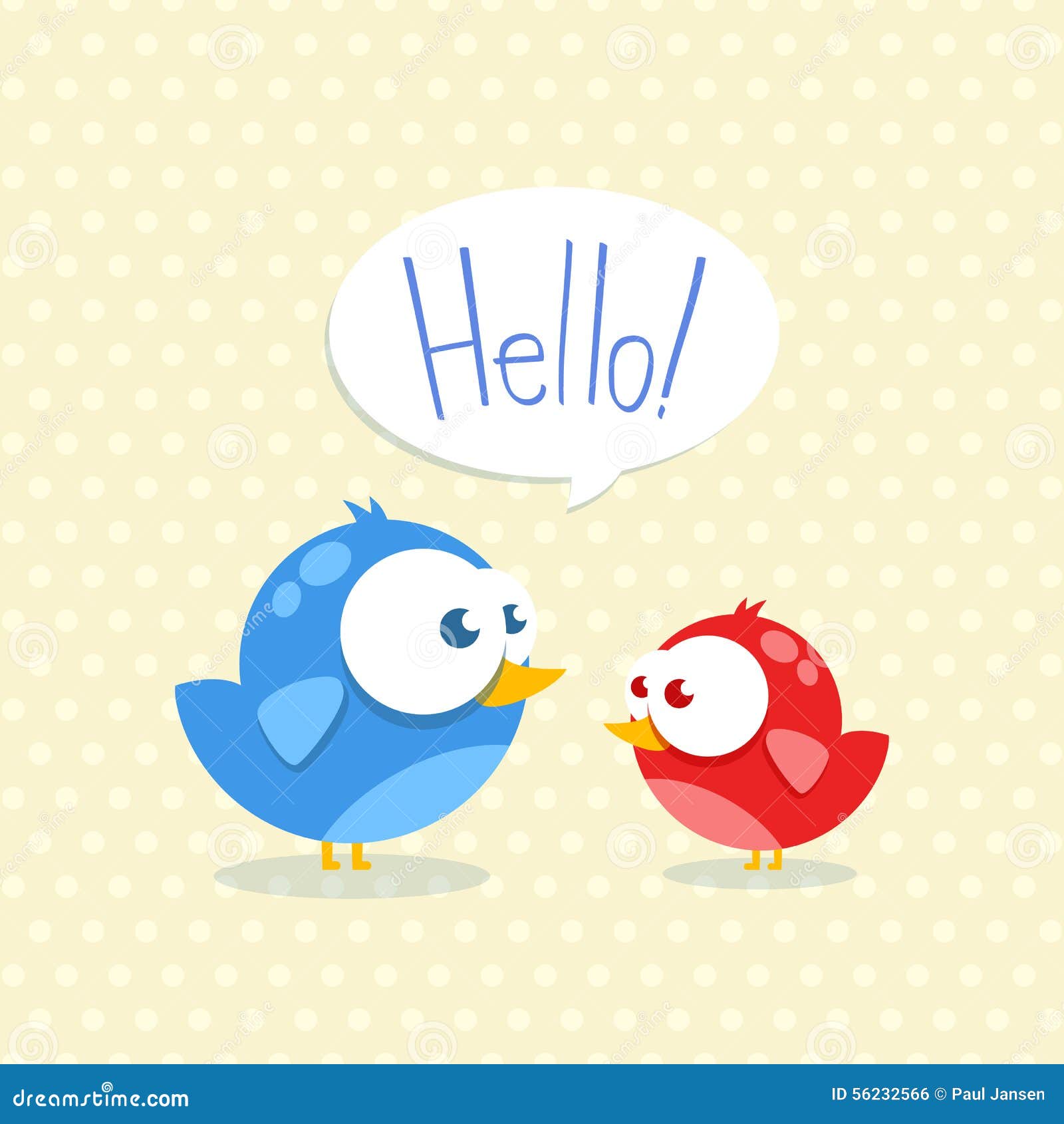 Blue and red bird stock vector. Illustration of discussion - 56232566