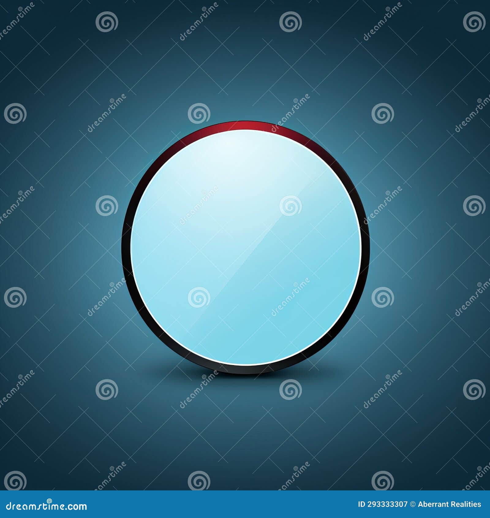 A Blue and Red Button on a Dark Background Stock Illustration ...