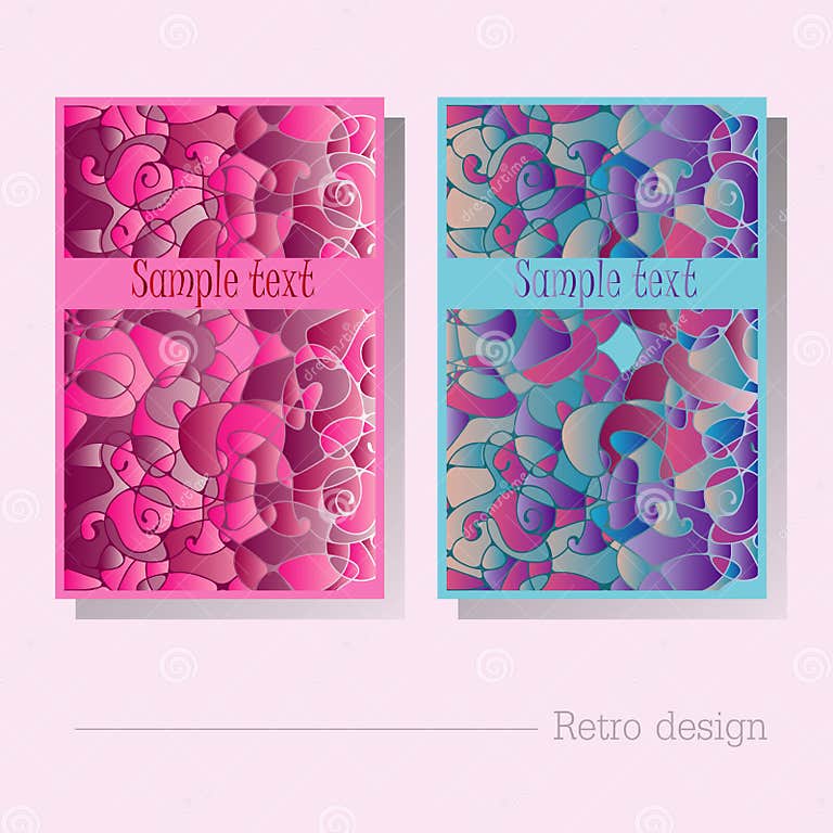 Blue and red card stock vector. Illustration of color - 58332259