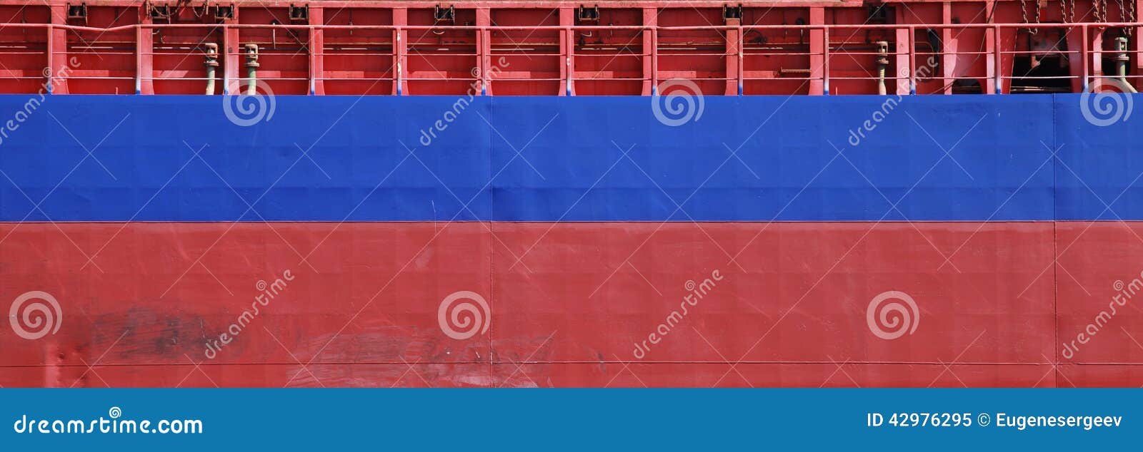 Blue and Red Cargo Ship Hull Texture Stock Image - Image of maritime ...