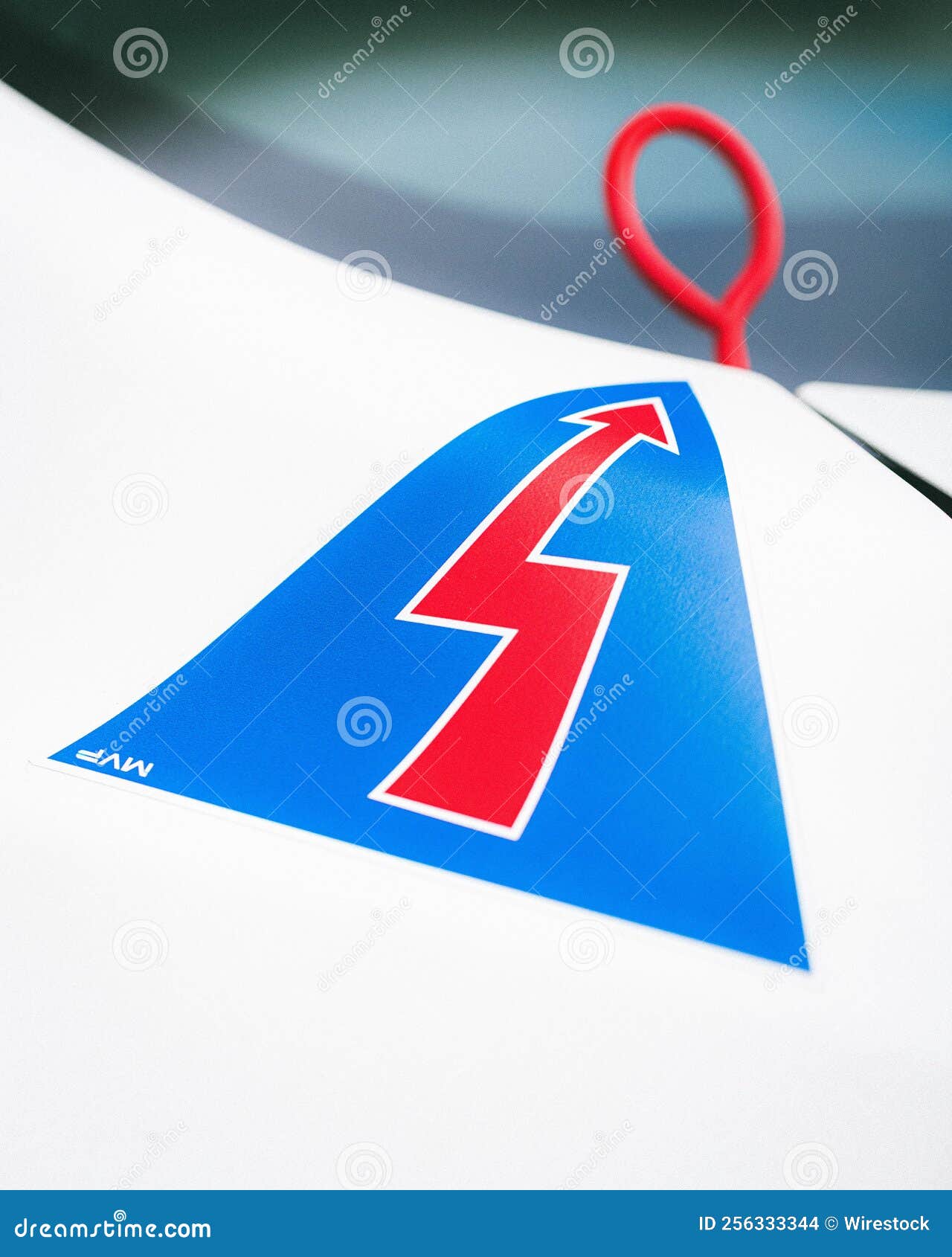 Blue and Red Circuit Breaker Sticker Stock Photo - Image of warning ...