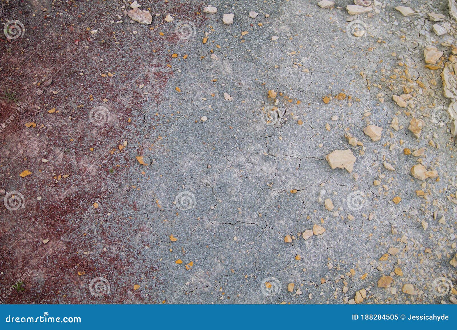 Blue and red clay soil stock image. Image of grungy - 188284505