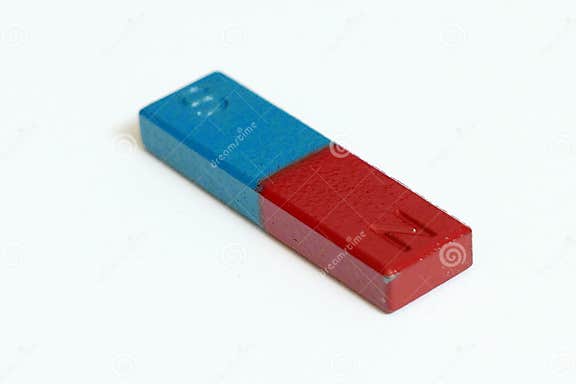 Blue and Red Color Rectangular Magnet with North and South Pole ...