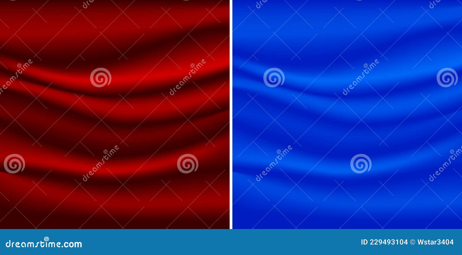 Blue and Red Color Satin Background Wallpaper. Vector Illustration ...