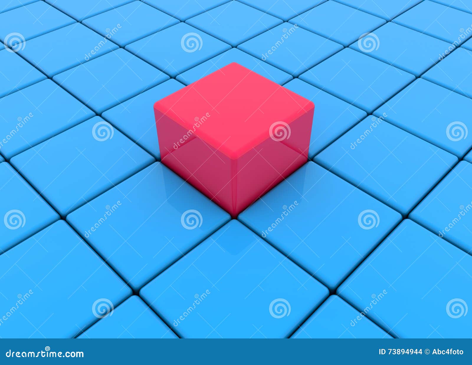 Blue and red cubes,buttons stock illustration. Illustration of shape ...