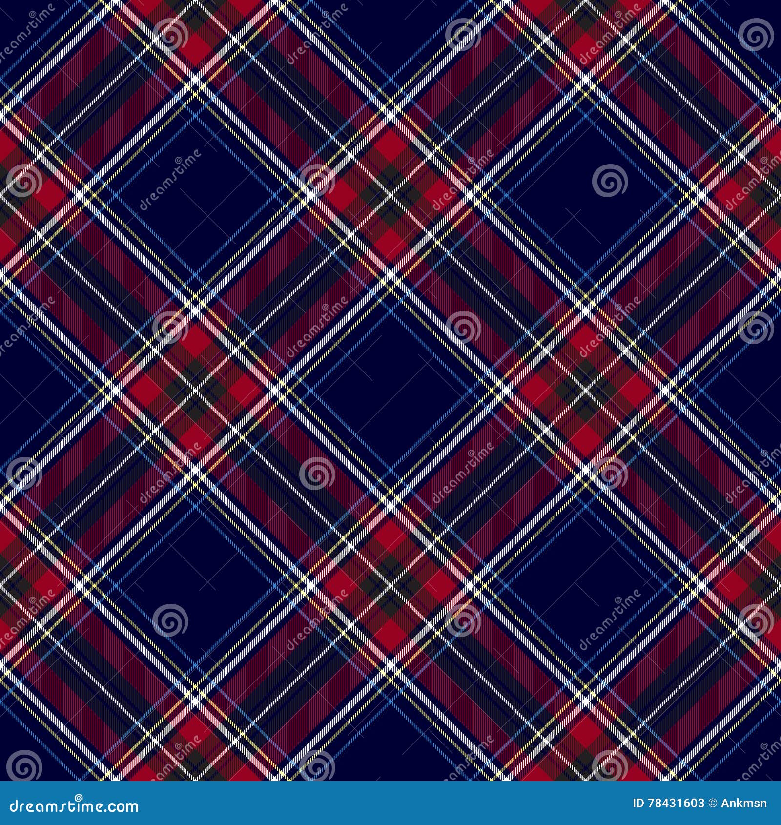 Diagonal Red Check Plaid Seamless Fabric Texture Summer Madras Cartoon ...