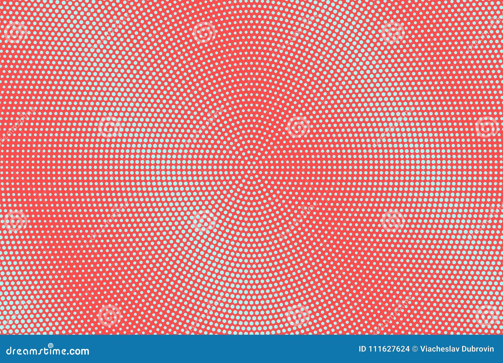 Blue and Red Dotted Halftone. Radial Subtle Dotted Gradient. Half Tone ...