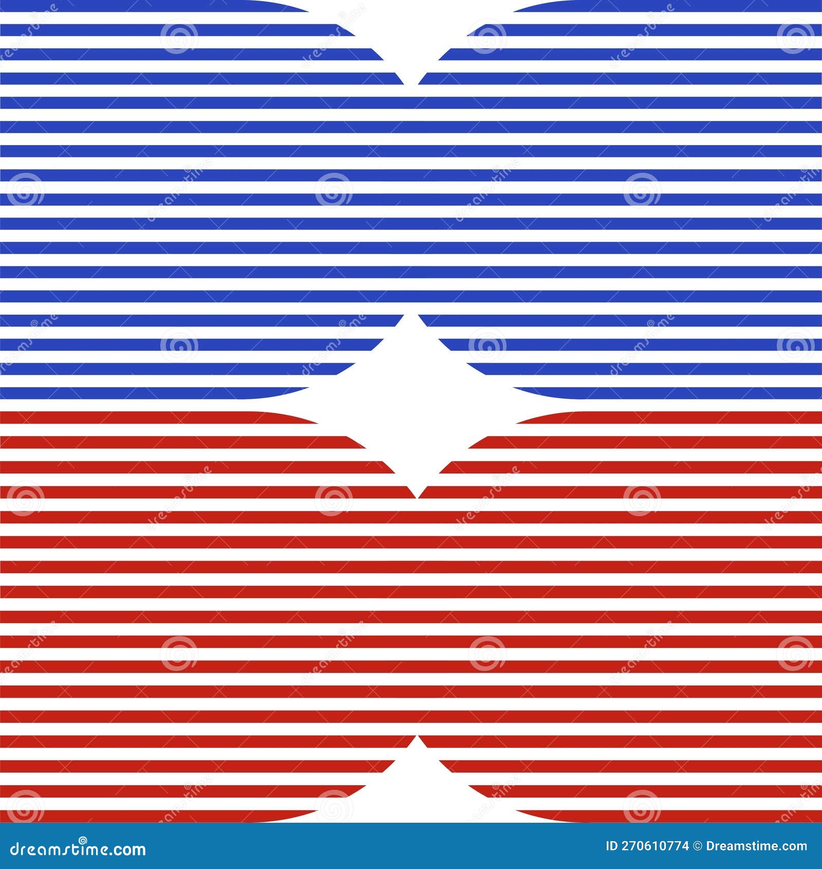 Blue and Red Dual Color Classic Trendy Design. Stock Illustration ...