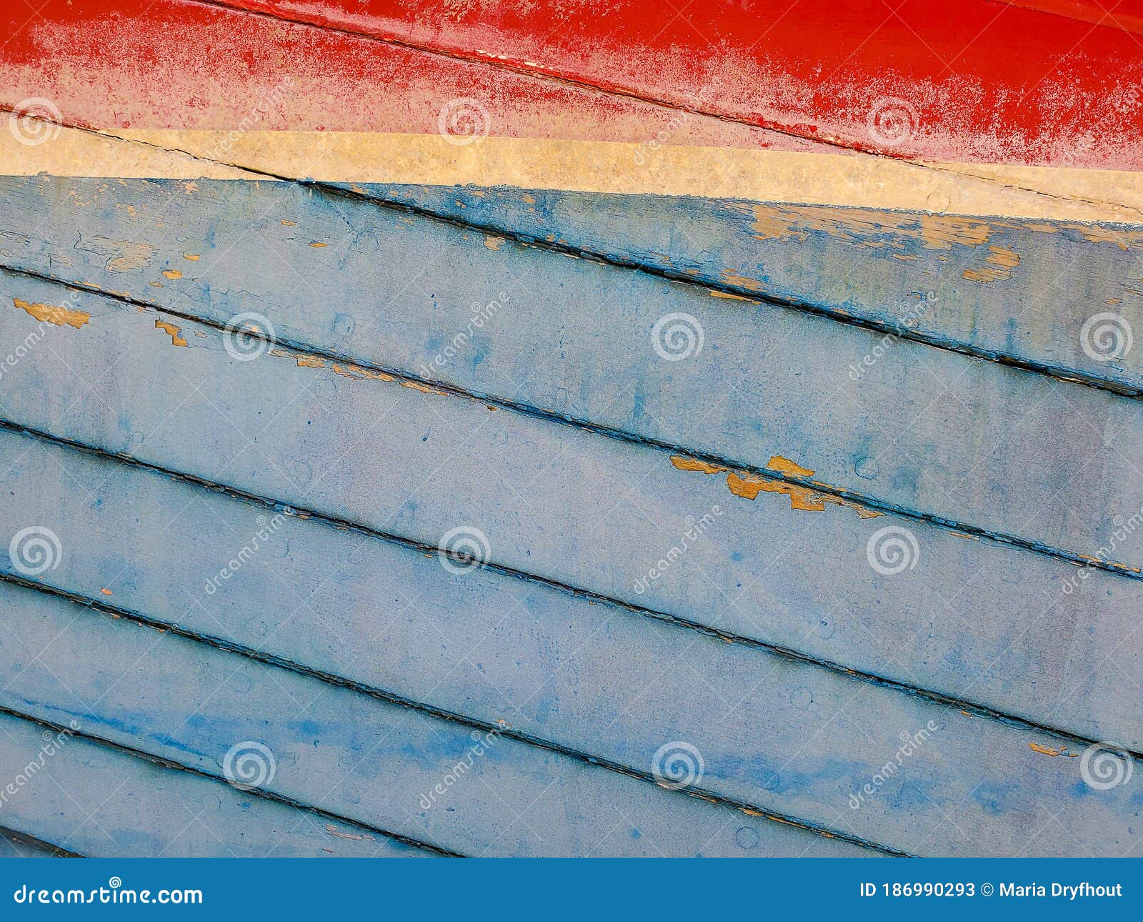 Blue and Red Faded Paint on Wood Stock Image - Image of texture, paint ...