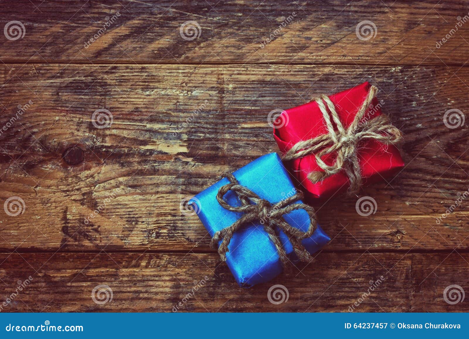 Blue and red gift box stock image. Image of paper, container - 64237457