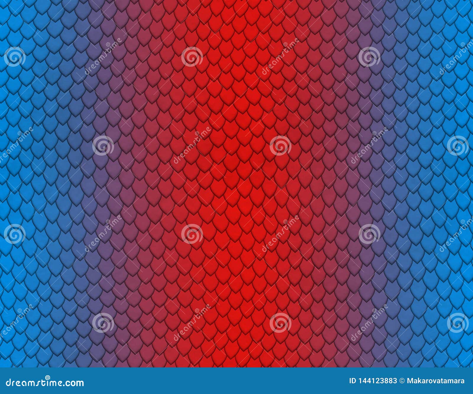 Blue and Red Gradient Snake Skin Pattern, Sharp Scale Stock ...