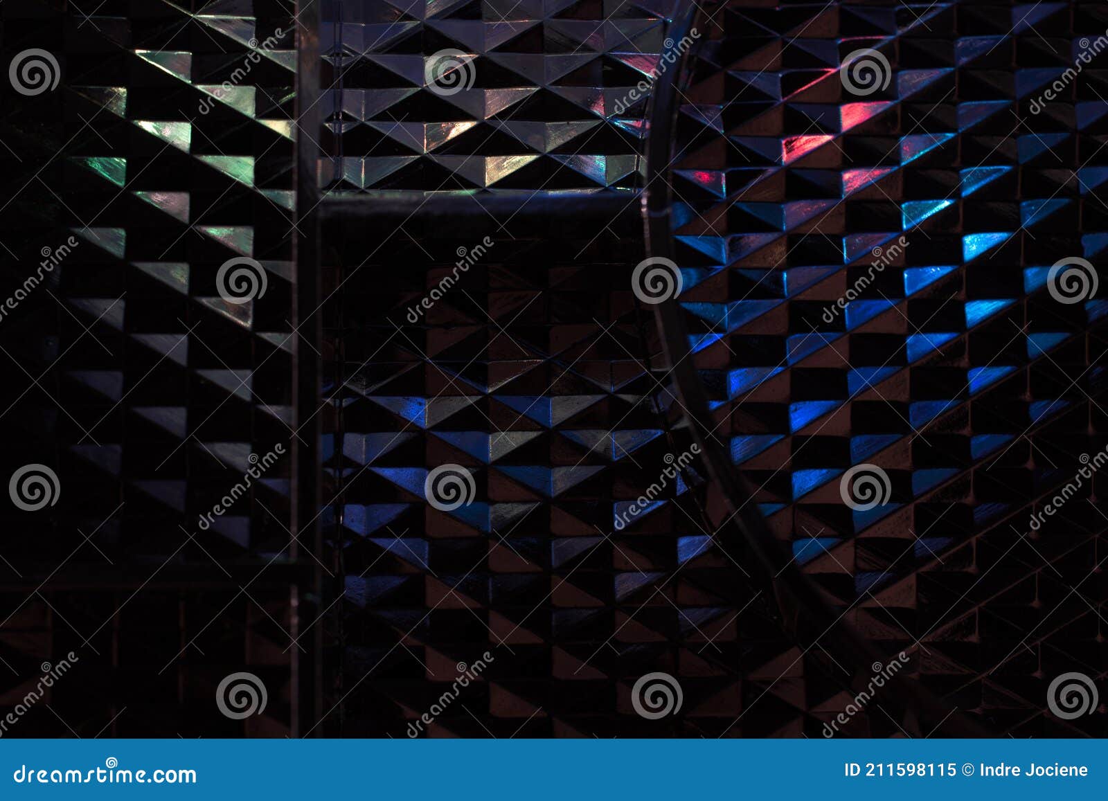 Blue and Red Light Reflection Clean Macro Photography Stock Image ...