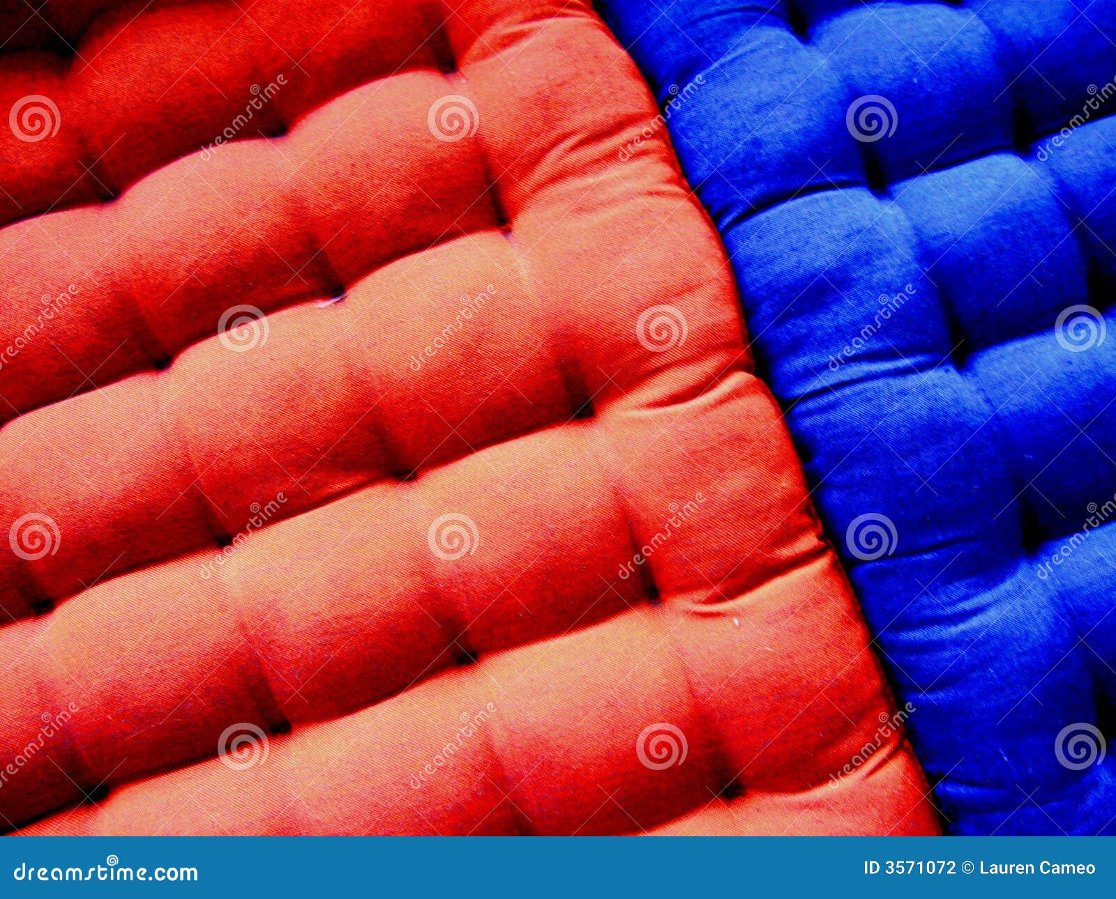 Blue and red mattresses stock photo. Image of cloth, texture - 3571072