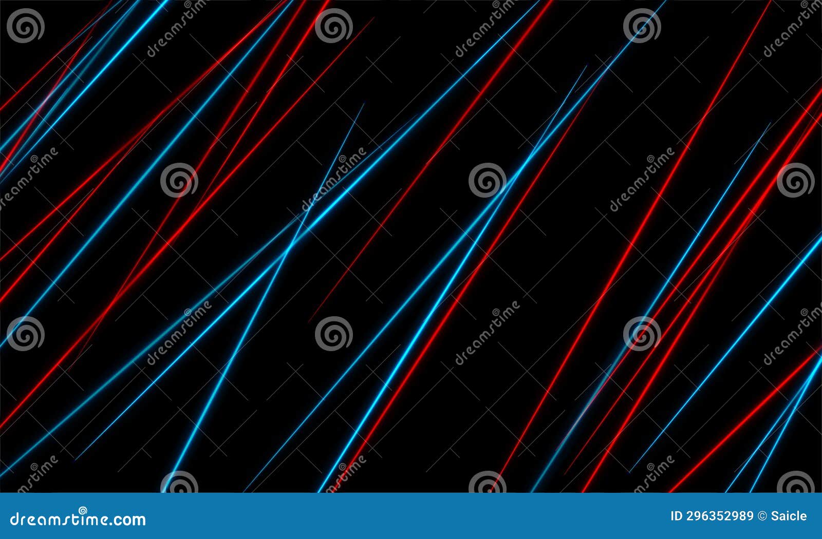 Blue Red Neon Laser Lines Abstract Background Stock Illustration ...