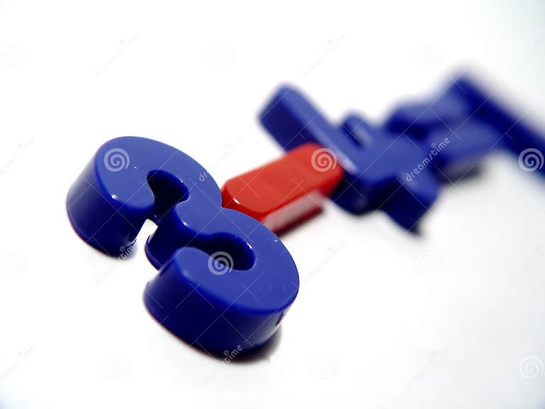Blue and Red Numbers stock image. Image of cool, numbers - 76445