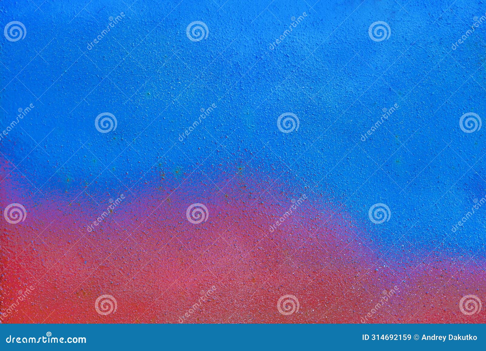 Blue Red Paint Two Colors Abstract Design Detailed Grain Wall Surface ...