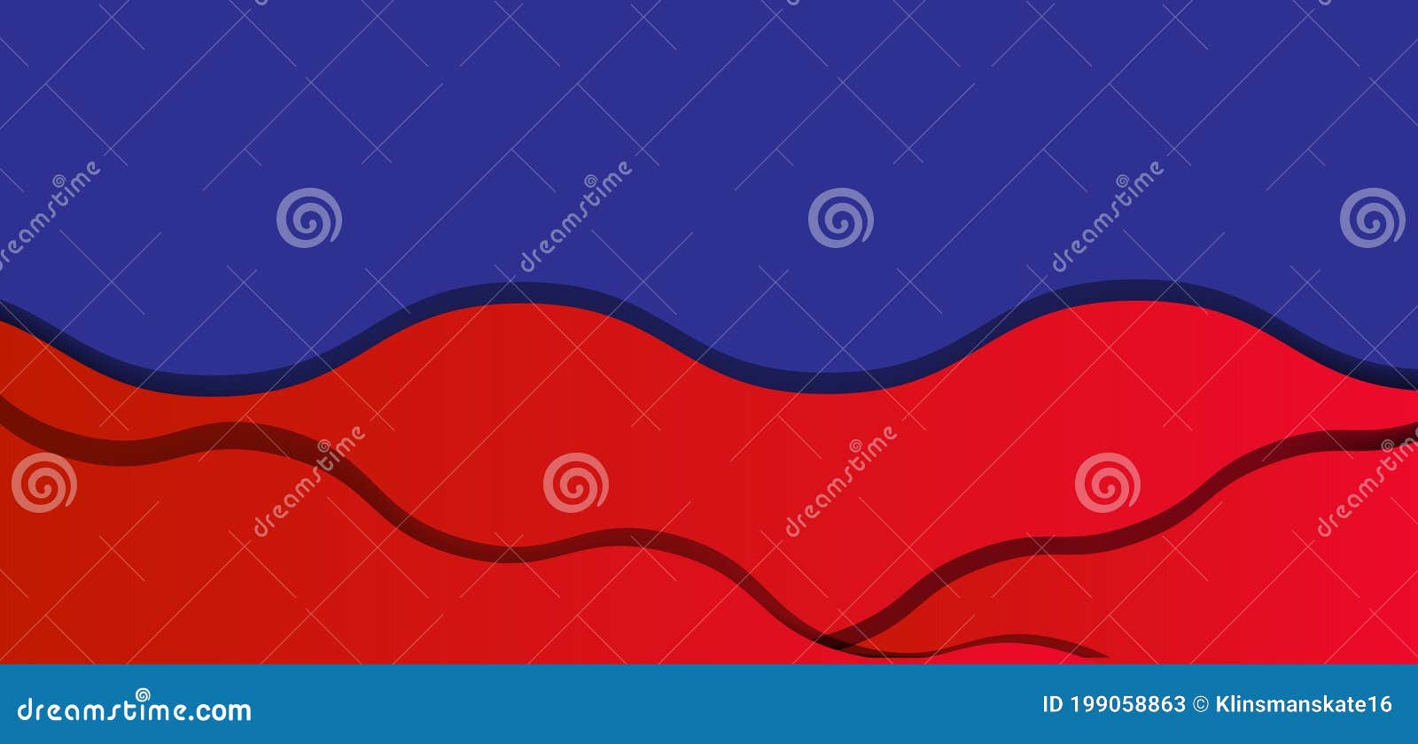 Blue and Red Paper Cut Background Design Vector Stock Illustration ...
