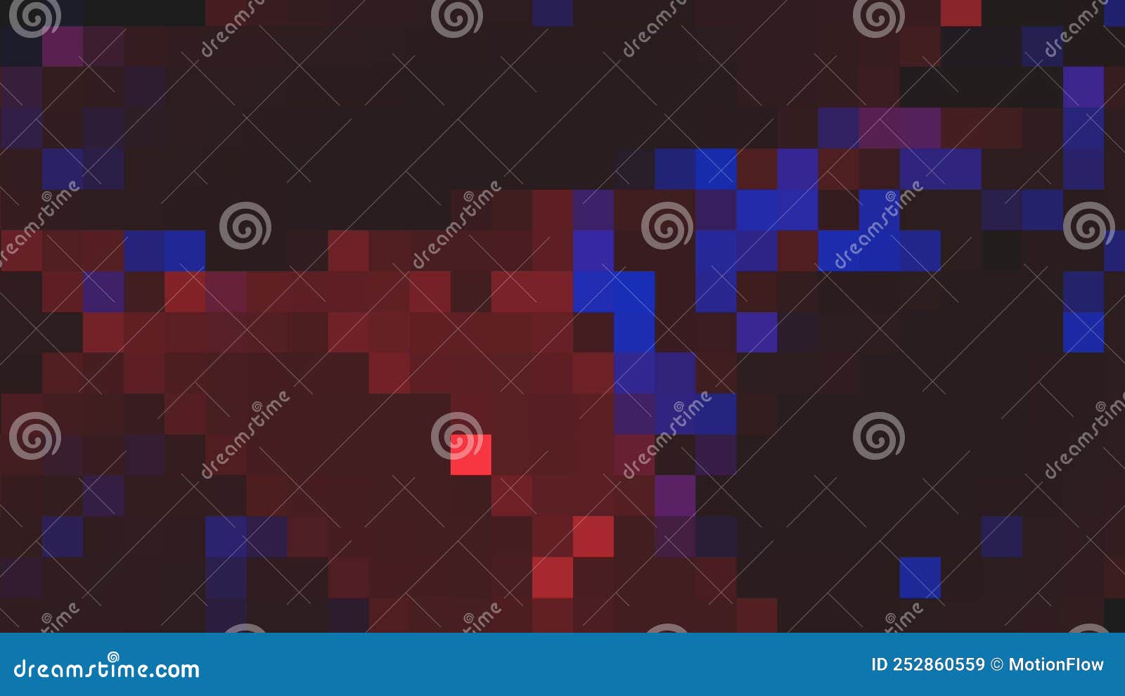 Blue and Red Pixels Pattern with 8 Bit Effect Stock Video - Video of ...