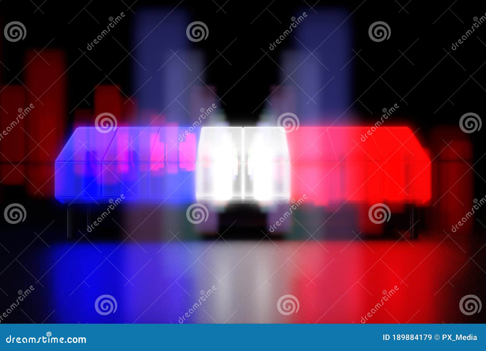 Blue and red police lights stock image. Image of criminal - 189884179