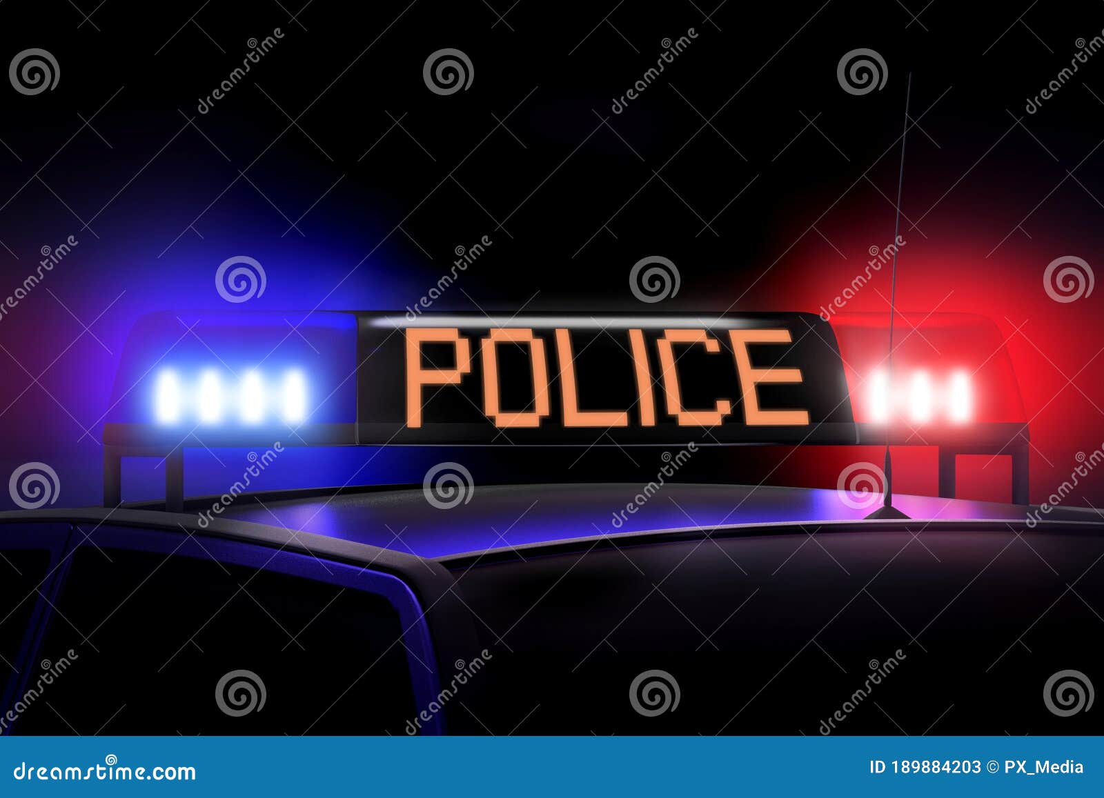 Blue and Red Police Lights - Police Stock Illustration - Illustration ...