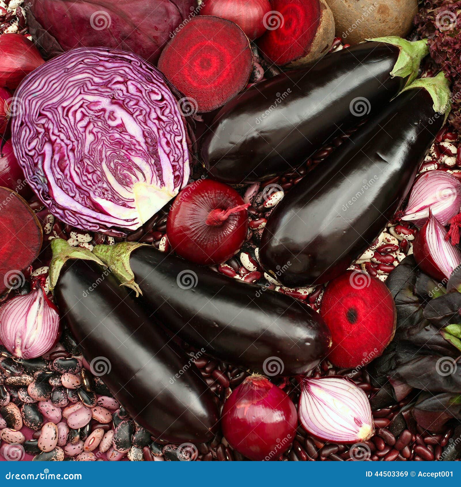 Blue Red Purple Colored Vegetables Composition Stock Image - Image of ...