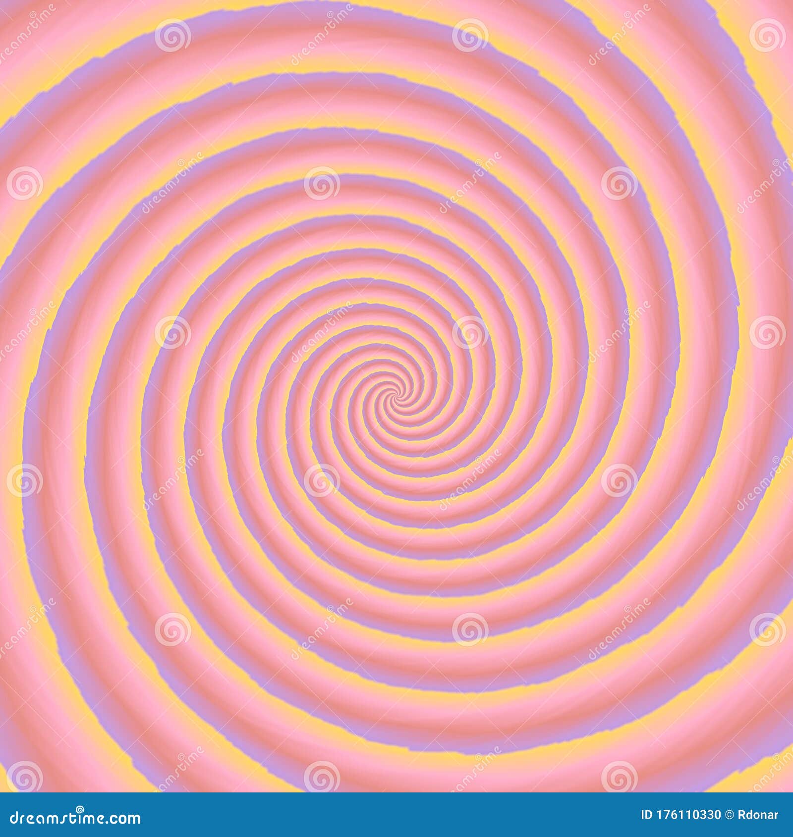 Blue Red Purple Psychedelic Spiral Pattern Background Stock ...