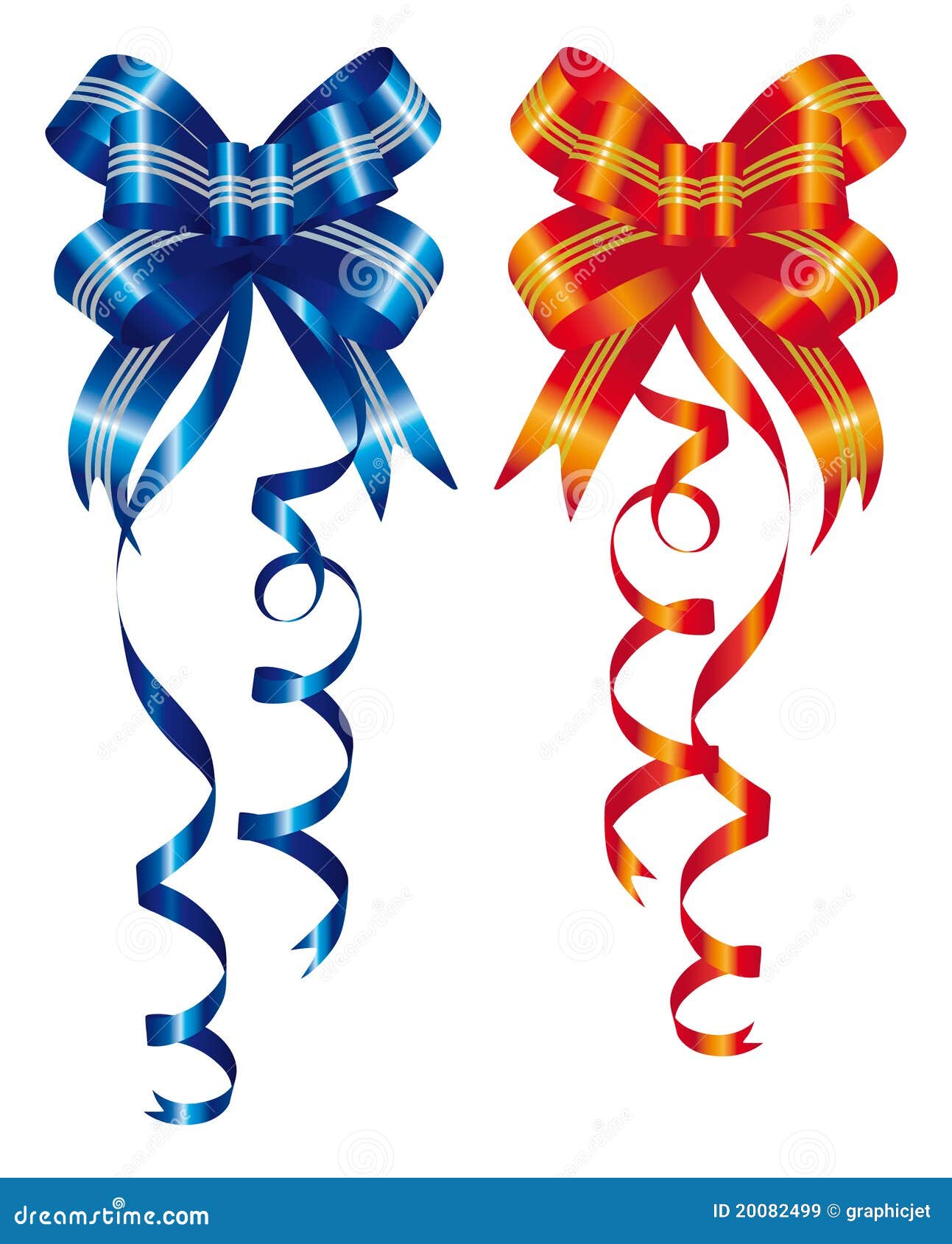 Blue and red ribbon stock vector. Illustration of symbol - 20082499
