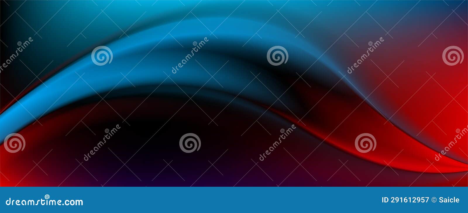 Blue and Red Soft Smooth Wave Abstract Elegant Background Stock Vector ...
