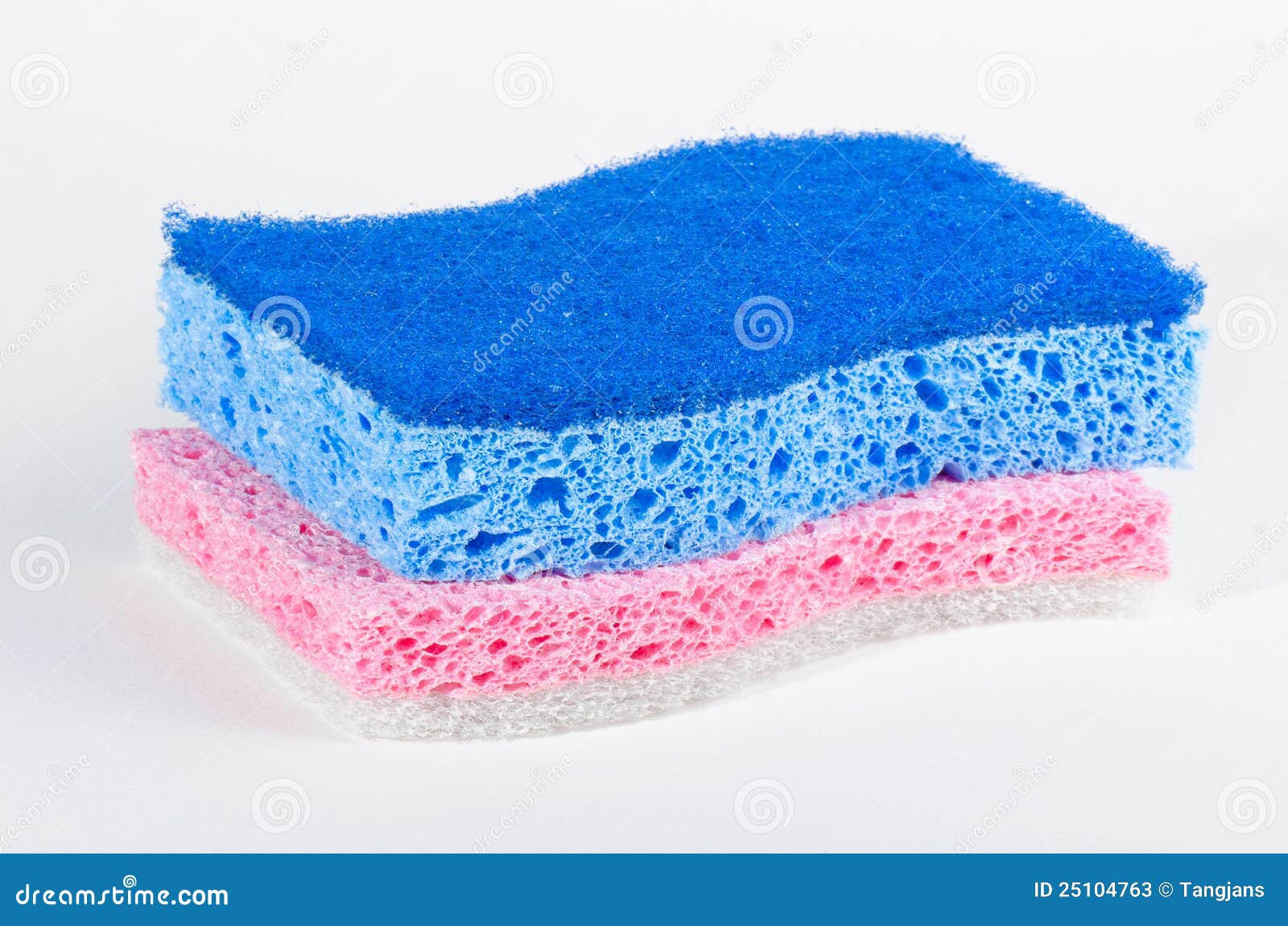 Blue and red sponges stock image. Image of scrub, soap - 25104763