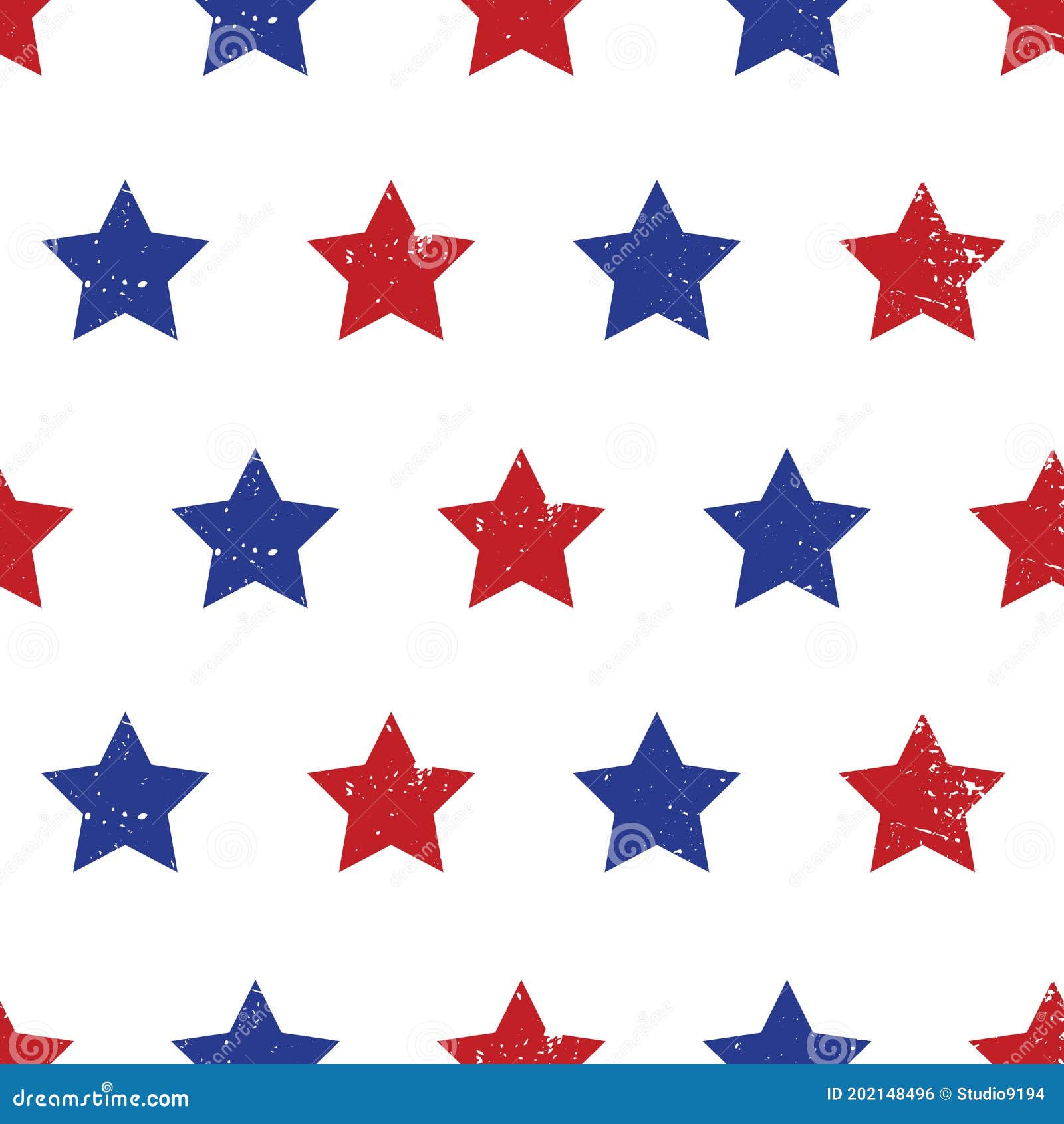 Blue Red Stars Seamless Vector Background. Patriotic Repeating Pattern ... Blue Red Stars Seamless Vector Background. Patriotic Repeating Pattern ...